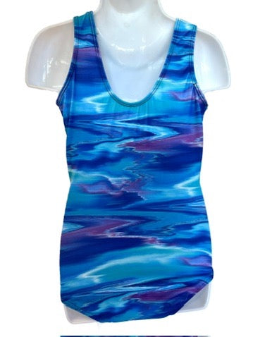 Indigo Waves Tank Leotard (Child) | A Chorus Line