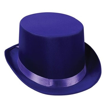 Satin Sleek Top Hat (Purple) | A Chorus Line