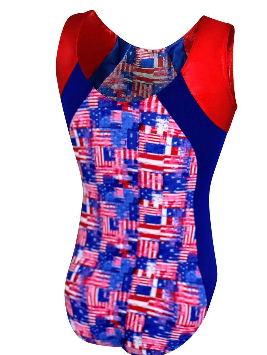 USA Pride Mystique Flag Gym Tank Leotard (Child) | A Chorus Line