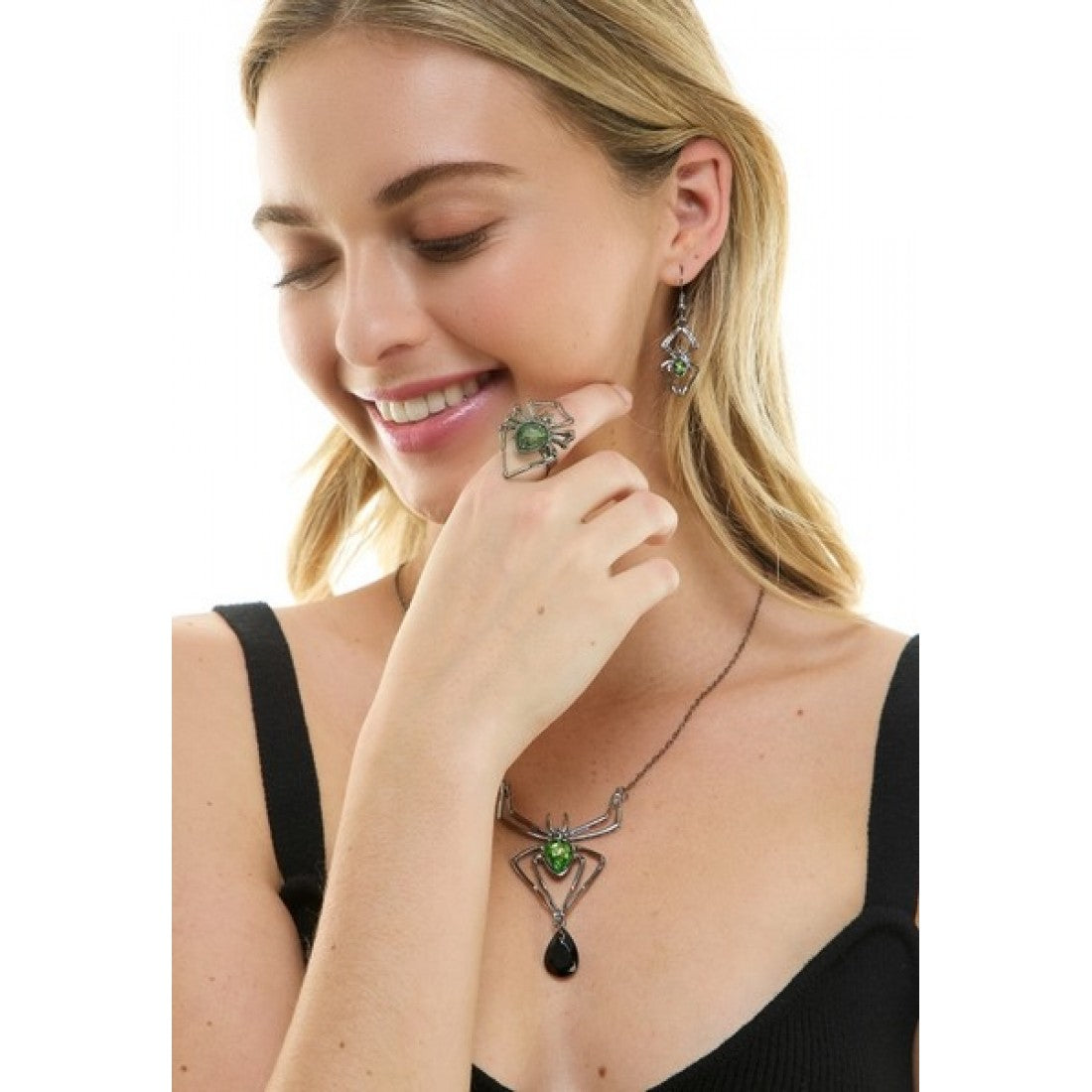 Green Gem Spider Ring | A Chorus Line